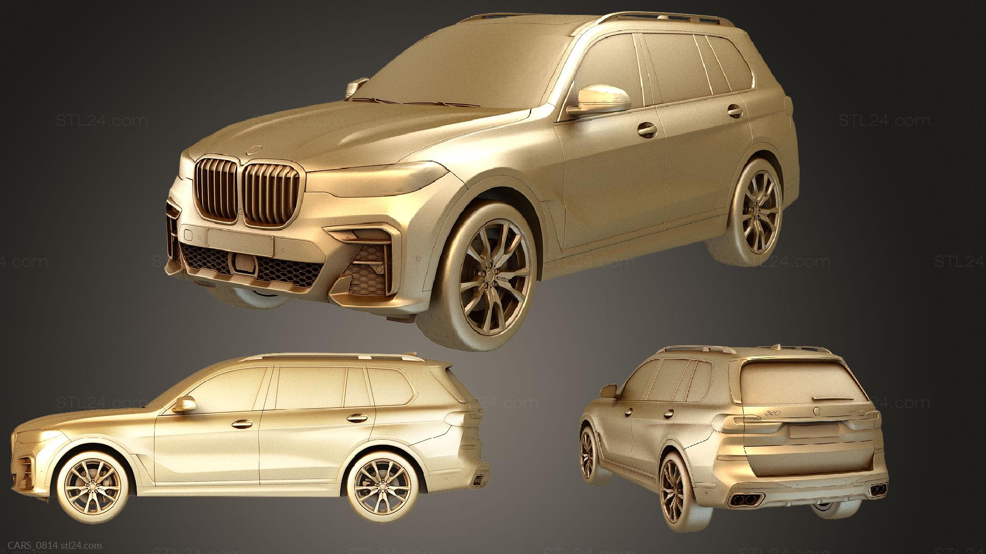 Vehicles - BMW X7 2019, CARS_0814. 3D stl model for CNC